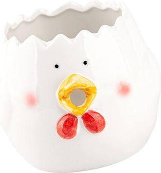 Healifty Keramik Eiertrenner H&uuml;hnerform Gro&szlig;er Eiklartrenner mit Ovalem Schnabel Wiederverwendbarer Eigelbabscheider f&uuml;r K&uuml;che Backen und Caf&eacute;