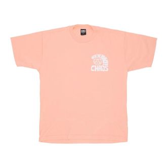 Obey Klassisches Tee Schweres T-Shirt Pfirsich - - Tops - Herren - Rosa - XL
