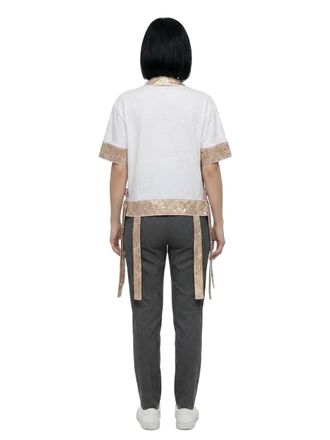 Dolce & Gabbana Womens White Elastane T-Shirt