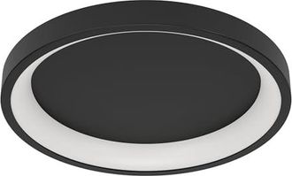 Eglo connect.z Smart-Home LED Deckenleuchte Loretello-Z, Deckenlampe dimmbar, ZigBee, Matter, App und Sprachsteuerung Alexa, warmwei&szlig;-kaltwei&szlig;, RGB, schwar