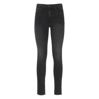 Mother Femme, Jeans, Noir, Taille: W24 Jeans Looker Taille Haute