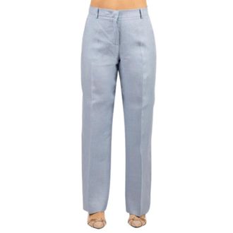 Max Mara Femme, Pantalons, Bleu, Taille: 42 FR Malizia