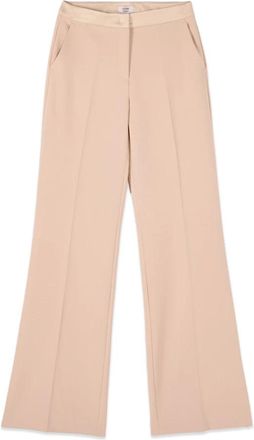 Oltre Femme, Pantalons, Rose, Taille: 46 FR Pantalon ample avec garniture en satin