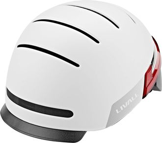 Livall BH51 T Neo - Smarter Fahrradhelm mit LED-Licht-System, SOS-Alarm-System, Gr&ouml;&szlig;e L 57-61 cm in Sandstein grau