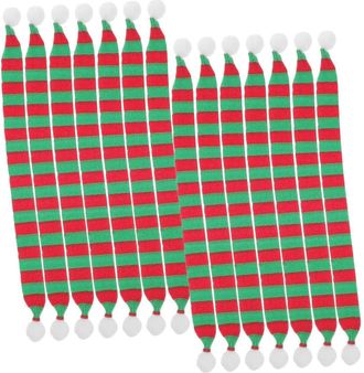 BESPORTBLE 20st&uuml;cke Dekorativer Mini-schal f&uuml;r Weinflaschen und Stoffpuppen H&uuml;bsches Puppenschal-Accessoire als Gastgeschenk und DIY-zubeh&ouml;r Winziger Schal f&uuml;r F