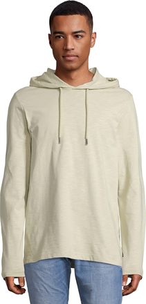 Tom Tailor Herren Longsleeve mit Kapuze 1031913, 28855 - Laurel Green, XS