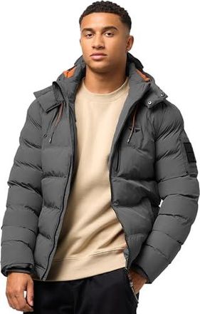 Stone Harbor B736 Veste dhiver doublée à capuche pour homme, anthracite, M