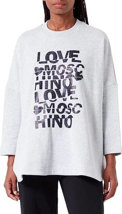Love Moschino Damen, Sweatshirts & Hoodies, Grau, SGr&ouml;&szlig;e