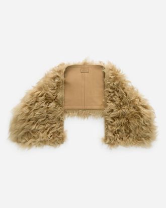 Arket Shearling-Kragen -Beige