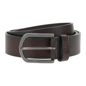 Boggi Milano Homme, Accessoires, Brun, Taille: 90 CM Carved Leather Belt