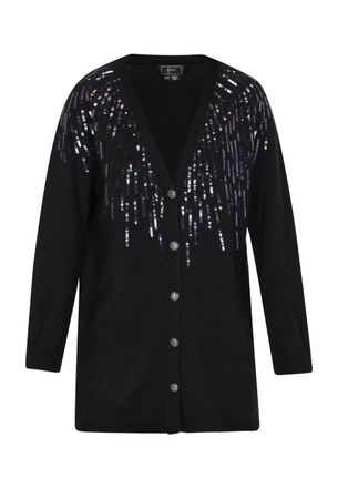Faina Strickjacke Damen schwarz