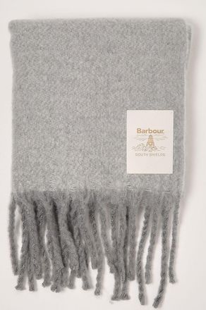 Barbour Polyester-Schal von mit Logo und Fransenr&auml;ndern