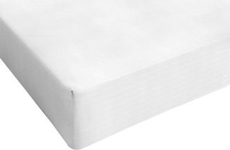 Italian Bed Linen Max color STMXBIANCO2P Betttuch 25cm Ecke, 100% Baumwolle, weiß, Doppelte