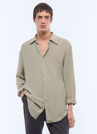 Fursac Chemise col hirondelle en viscose - Taille XL - Homme