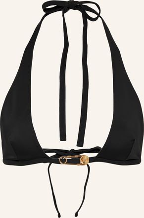Versace Triangel-Bikini-Top schwarz