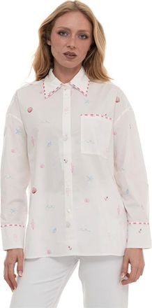 Pennyblack Femme, Blouses et Chemises, Blanc, Taille: 36 FR Pbbricetta Blouse