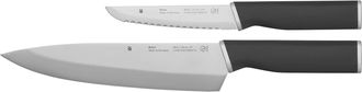 WMF Kineo Messerset Küche 2teilig Made in Germany, 2 Küchenmesser scharf, Performance Cut, Kinetisches Design, Spezialklingenstahl
