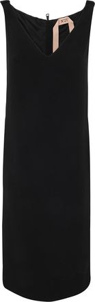 N&deg;21 Knielanges Kleid - Schwarz