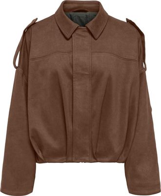 Only Onlmoon-Stina Faux Suede Bomber PNT Noos