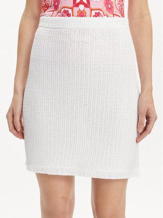 Luisa Spagnoli Minirock Carapace 58326 Wei&szlig; Regular Fit