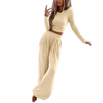 Generic Surv&ecirc;tement deux pi&egrave;ces en velours pour femme avec fermeture &eacute;clair et capuche - Haut &agrave; manches longues et pantalon d&eacute;contract&eacute; - Tenue de voyage - En