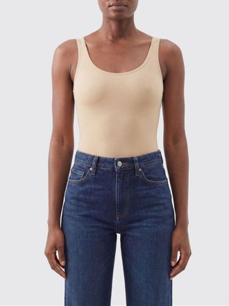 Wolford Body-top sans manches Jamaika en coton m&eacute;lang&eacute; stretch coupe slim