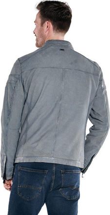 Engbers Lederjacke Herren Lederjacke regular, Taubenblau