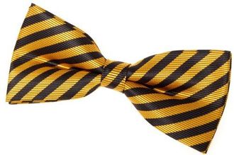 Retreez Noeud papillon tiss&eacute; pr&eacute;-nou&eacute; pour homme 11,5 cm, Jaune/noir, taille unique