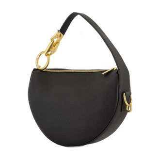Burberry Womens Knight Shoulder Bag Black Calfskin