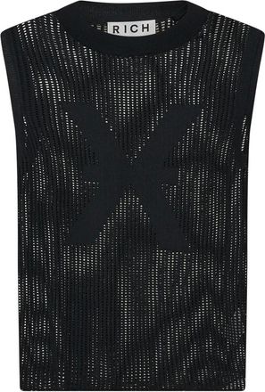 John Richmond Homme, Tops, Noir, Taille: L D&eacute;bardeur avec motif graphique embl&eacute;matique