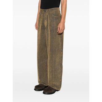 Daily Paper Clothing Velvet Jeans - Brown