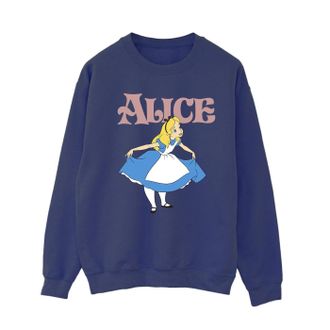 Disney Sweat ALICE IN WONDERLAND TAKE A BOW - Femme (Bleu marine)