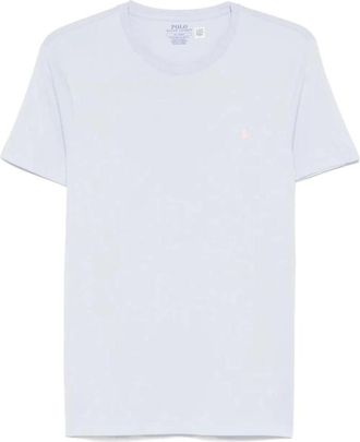 Polo Ralph Lauren Homme, Tops, Bleu, Taille: 2XL T-shirt &agrave; col rond ajust&eacute; sur mesure