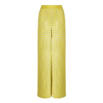 Genny Wide Hosen - - Trousers - Damen - Gr&uuml;n - M