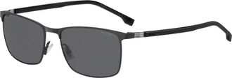 HUGO BOSS Homme, Accessoires, Gris, Taille: 57 MM Lunettes de soleil 1635/S