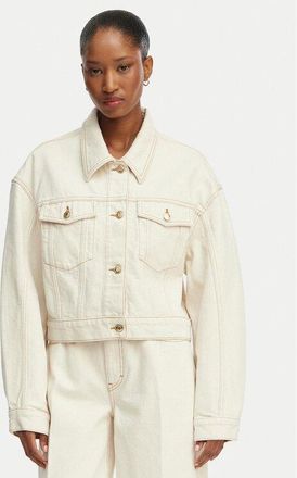 HUGO BOSS Jeansjacke Gisolia 50559618 &Eacute;cru Relaxed Fit