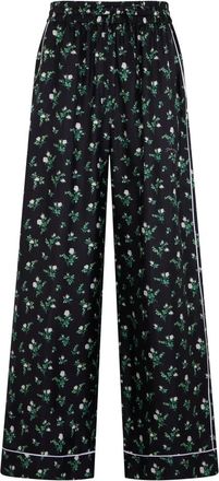 Dolce & Gabbana Femme, V&ecirc;tements de nuit et de d&eacute;tente, Multicolore, Taille: 38 FR Pantalon en twill de soie