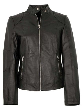 Maddox Lederjacke Jecki MADDOX - Damen Lederjacke Lammnappa schwarz