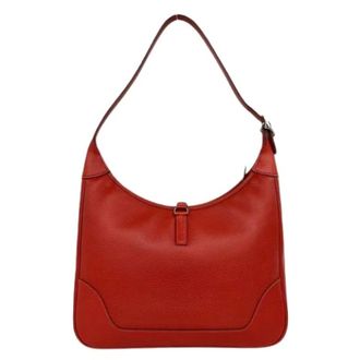 Herm&egrave;s Pre-owned Cuir sacs-main - Femme - Pre-owned - Rouge - Taille: ONE Size
