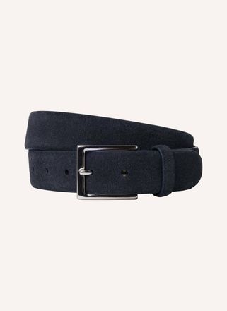 Hackett G&uuml;rtel Suede Feather Edge blau