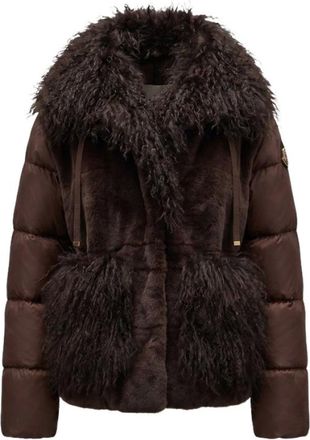 Moncler Femme, Vestes, Brun, Taille: 38 FR Doudoune Courte Immersif 2-en-1