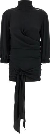The Attico Femme, Robes, Noir, Taille: 34 FR Silk Blend Crepe Top