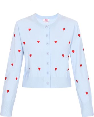 Mymo Strickjacke Frauen hellblau