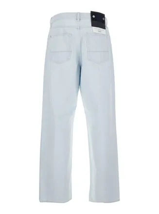 Stone Island Mens Jeans Light Blue Cotton