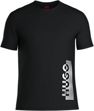 HUGO BOSS Hugo T- Shirt Silver 10250129 01 Plage, Noir, L Hommes