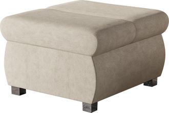 Mirjan24 Polsterhocker Bangkok klein, Sitzbank 60x60x39 cm, Hocker Sitzhocker Modern Pouf Fußbank Sitzmöbel (Uttario Velvet 2979)