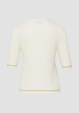 s.Oliver Cardigan Strickjacke Strickjacke mit Glitzergarn und Strukturmuster