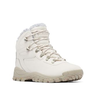 Columbia Newton Ridge WP Omni-Heat II wasserdichte Wanderstiefel f&uuml;r Damen, Wei&szlig; (Fawn x Canvas Tan), 40 EU