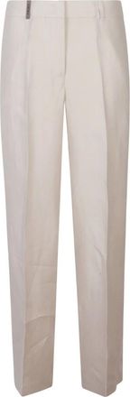 PESERICO Femme, Pantalons, Beige, Taille: 40 FR Wide Pantalons