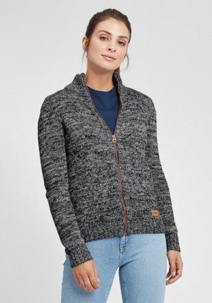 Oxmo Strickjacke OXPhenix Cardigan mit Stehkragen